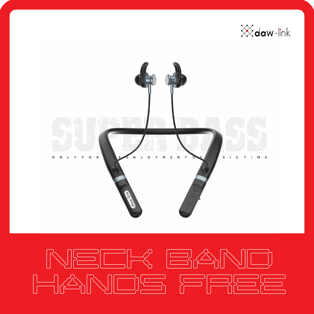 🎧 Daw-Link DL-N01 Wireless Neckband – 30 Hours Music | ENC | Super Bass